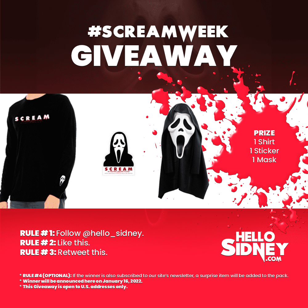 SCREAMWEEK Giveaway | HelloSidney.com