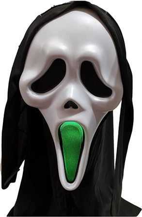 Ghost Face: Green Light Up Mouth Mask | HelloSidney.com