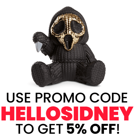 Action Figure: Ghostface Electroplated Gold Mask | HelloSidney.com