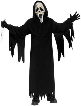 Ghost Face Costume: Aged Mask Deluxe (Child) (SCREAM VI) | HelloSidney.com