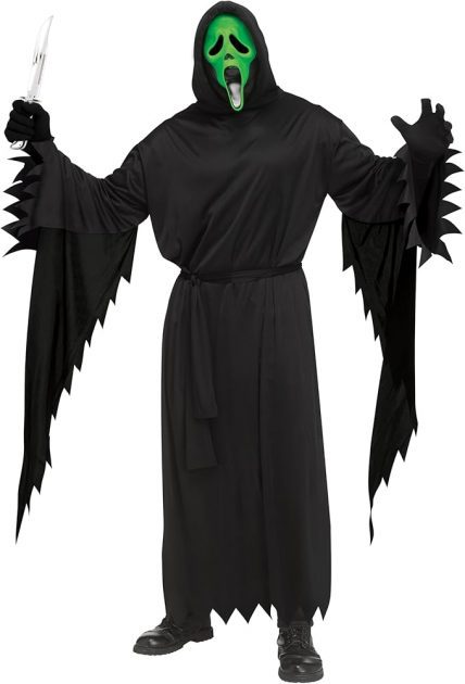 Ghost Face Costume: Fluorescent Green Mask (Adult) | HelloSidney.com
