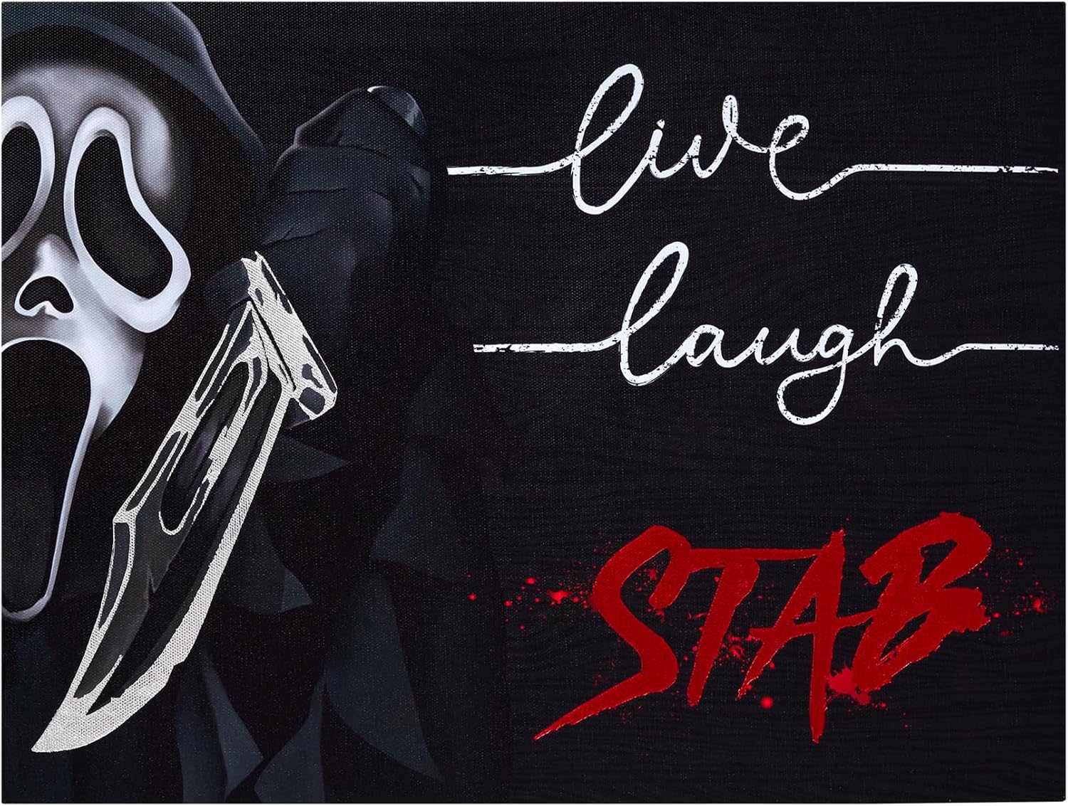 Decor: Ghost Face Live Laugh Stab Canvas | HelloSidney.com