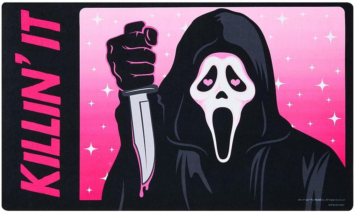 Home: Ghost Face Pink Doormat | HelloSidney.com