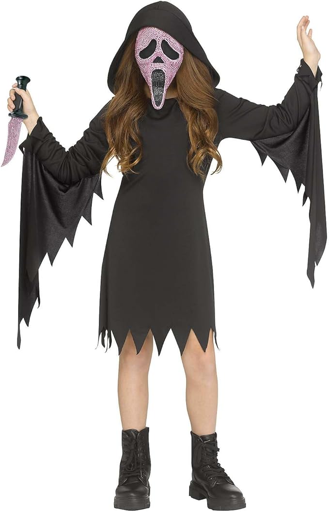 Ghost Face: Ghost Face Pink Bling Costume (Child) | HelloSidney.com