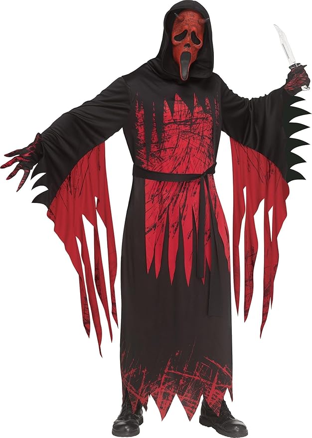 Ghost Face: Sinister Aged Devil Mask Costume | HelloSidney.com